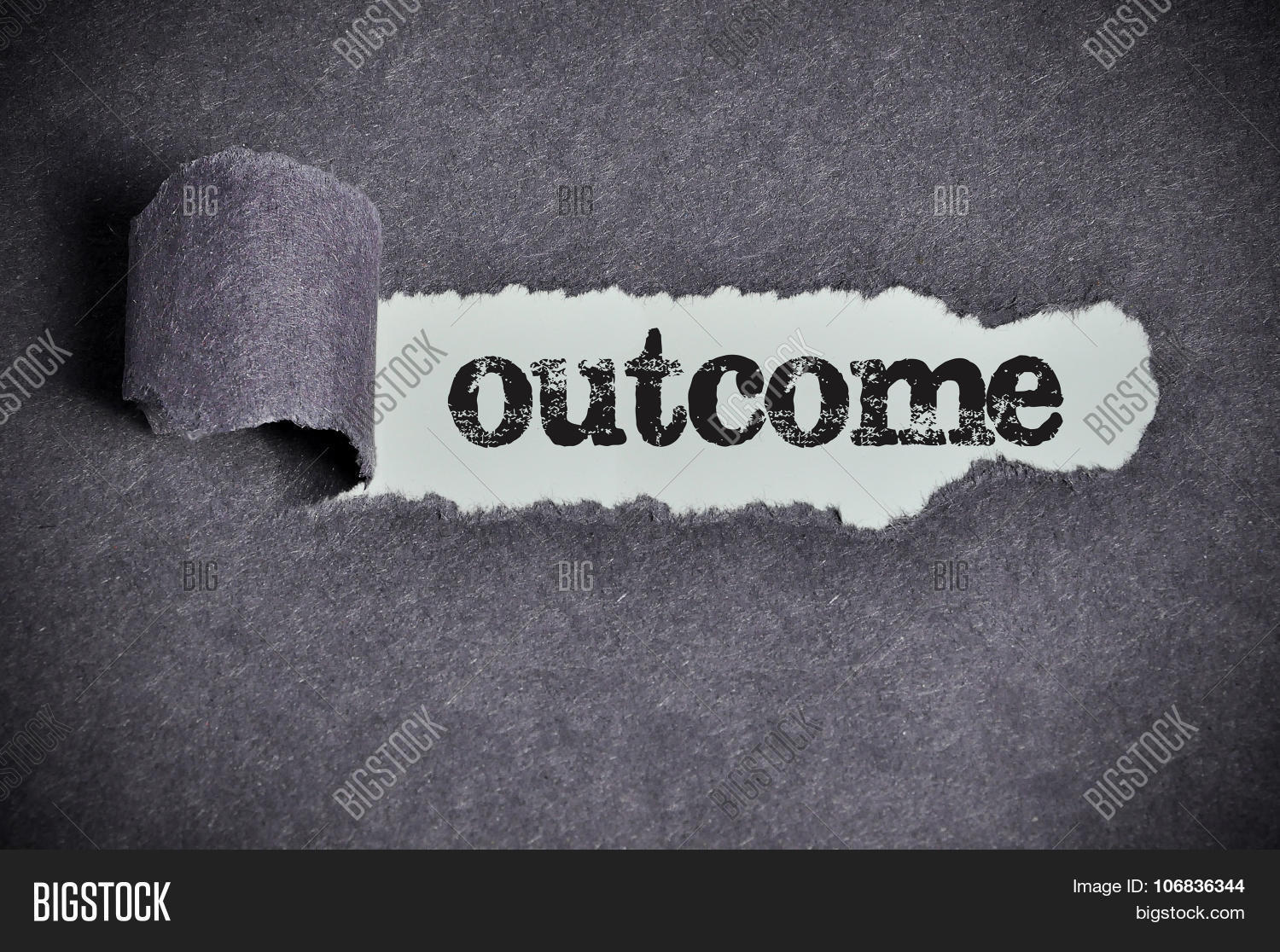 Outcome Word Under Image & Photo (Free Trial) | Bigstock