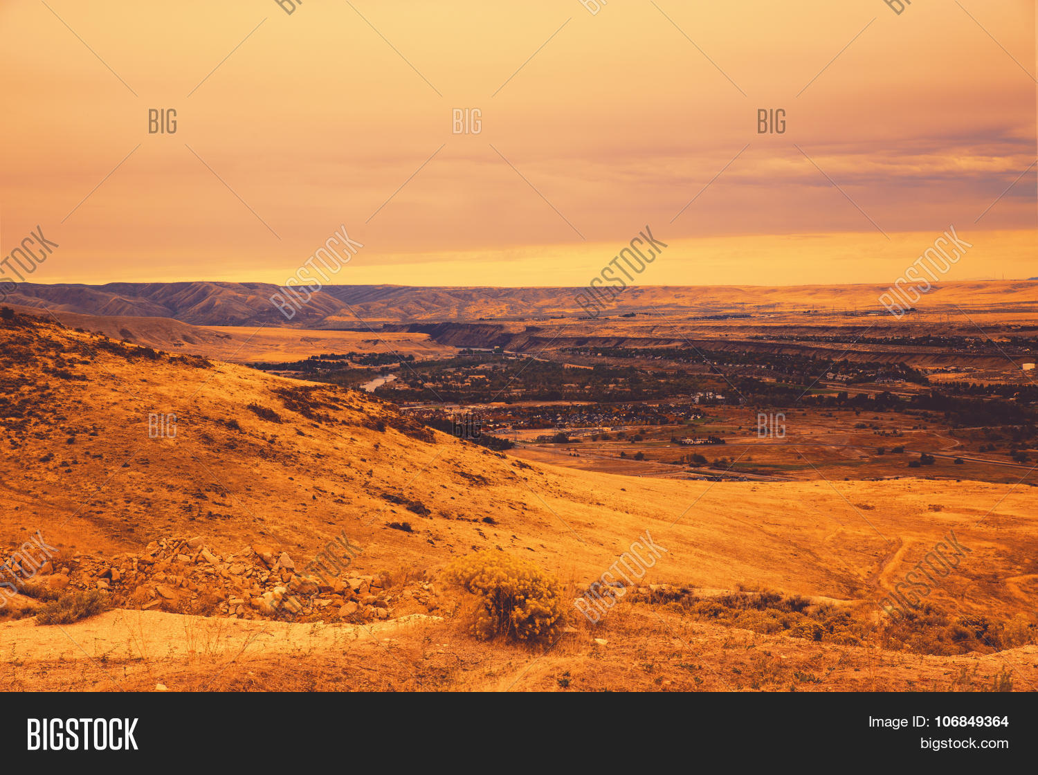 Look Over Valley Image & Photo (Free Trial) | Bigstock