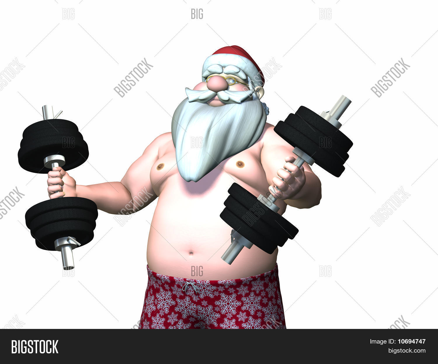 Santa Fitness Image & Photo (Free Trial) | Bigstock