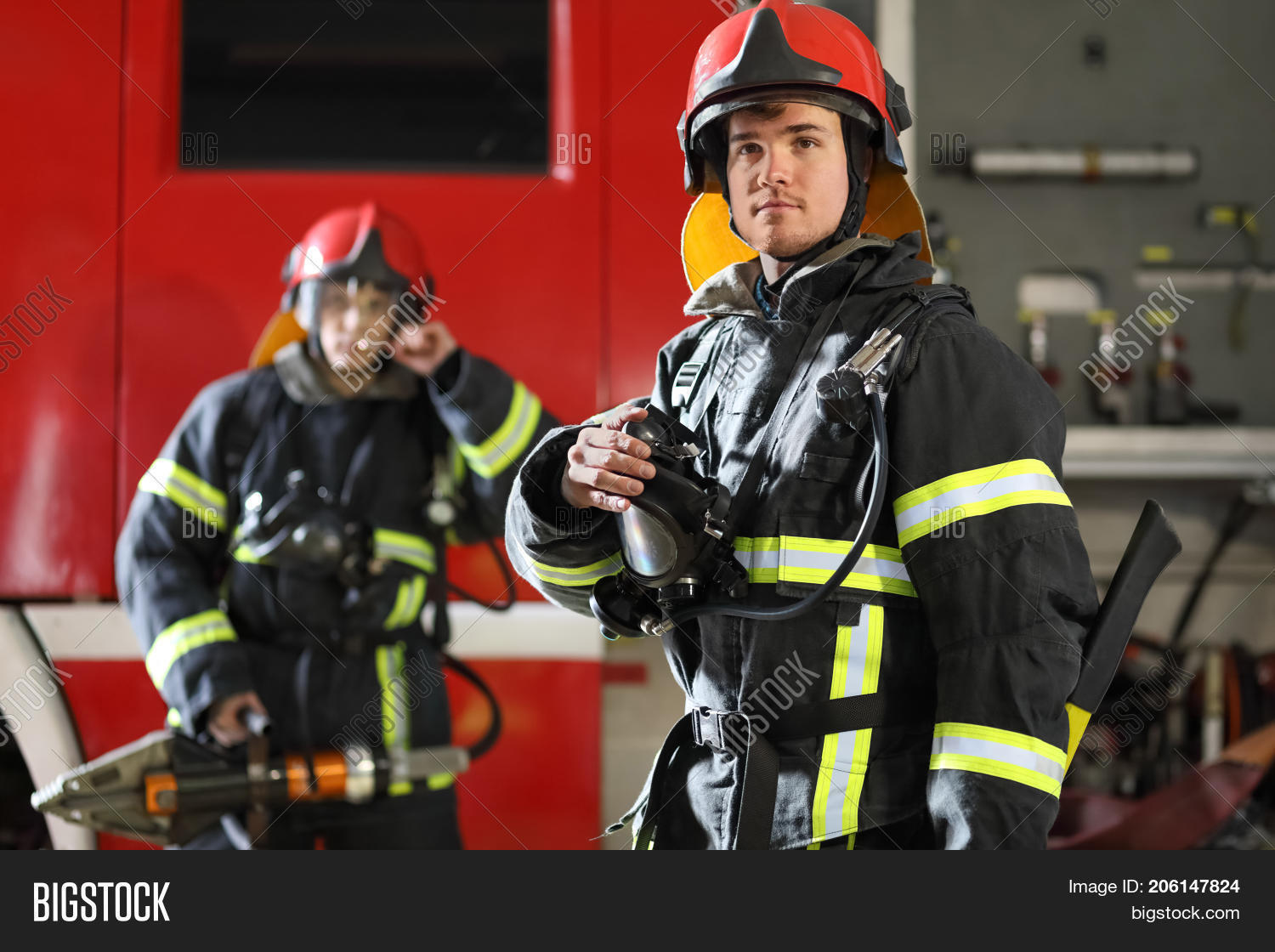 Two Firefighters Image & Photo (Free Trial) | Bigstock