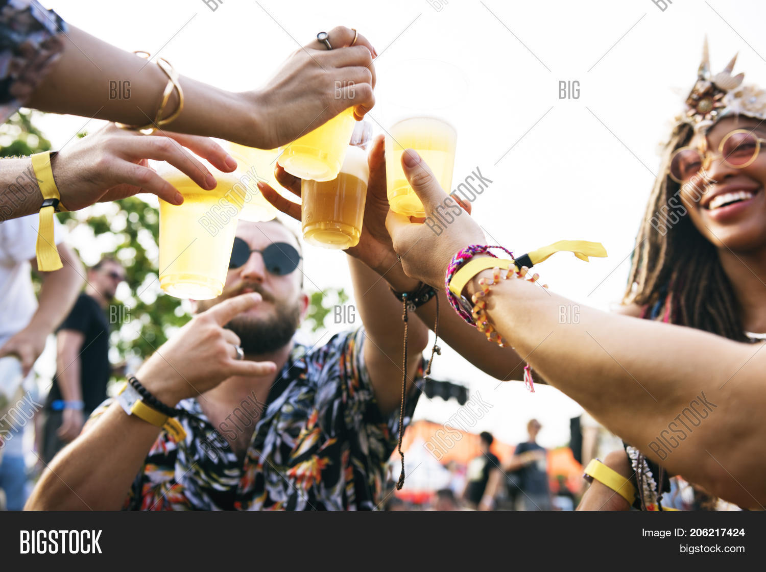Group Friends Drinking Image & Photo (Free Trial) | Bigstock