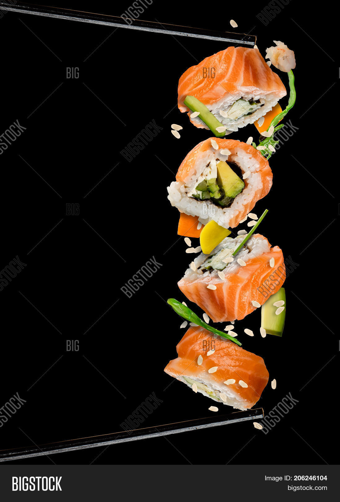 Sushi Pieces Placed Image & Photo (Free Trial) | Bigstock