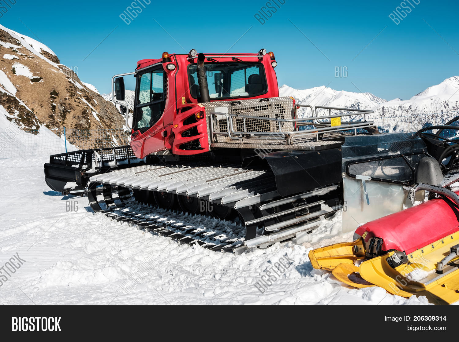 Snow Grooming Machine Image & Photo (Free Trial) | Bigstock