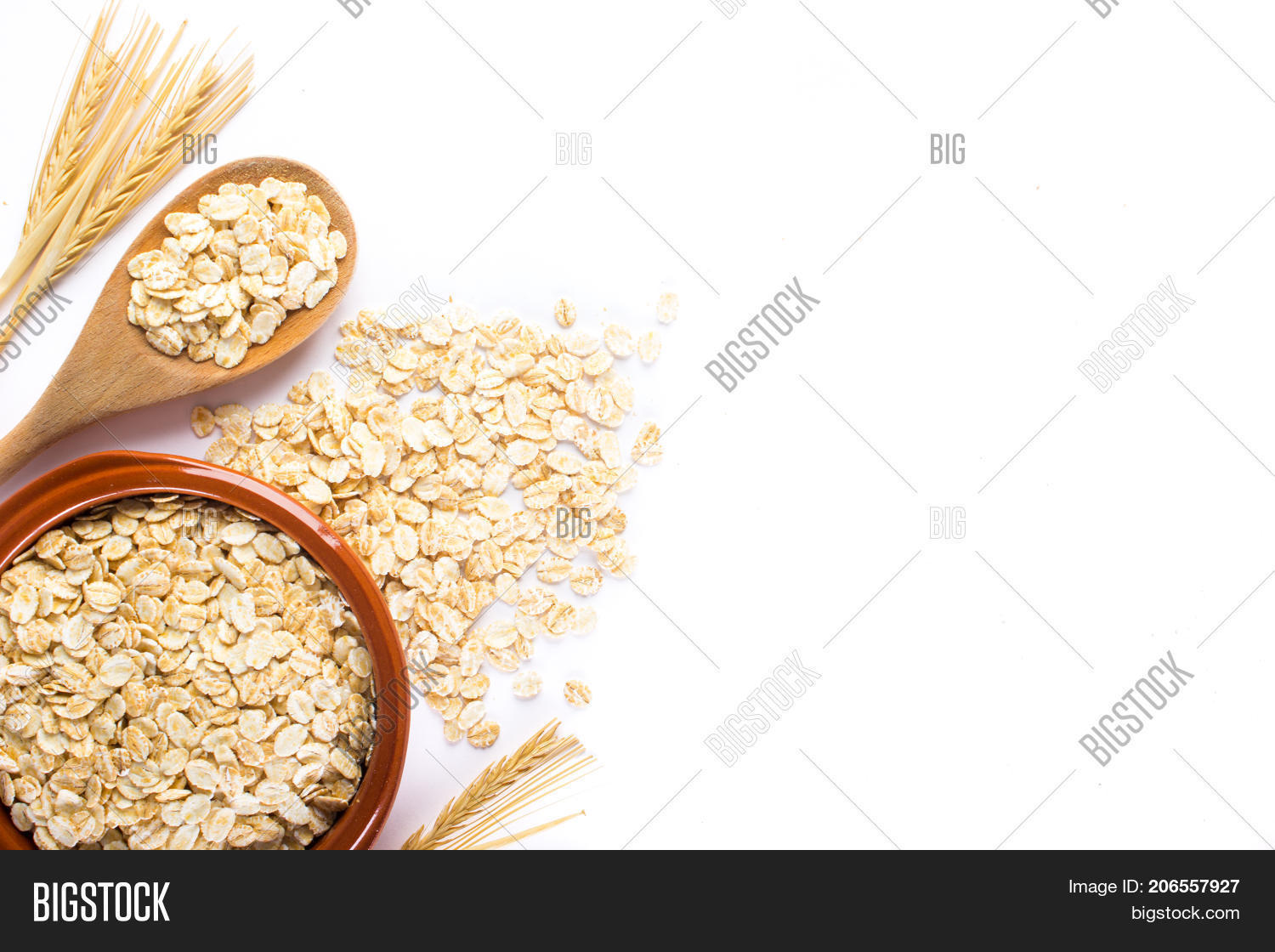 Uncooked Oats Bowl Image & Photo (Free Trial) | Bigstock