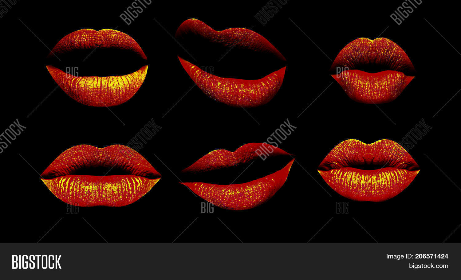 Woman's Lip Set. Girl Image & Photo (Free Trial) | Bigstock