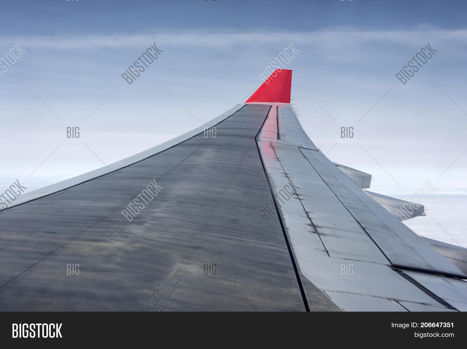 Wing Airplane Sky Red Image & Photo (Free Trial) | Bigstock