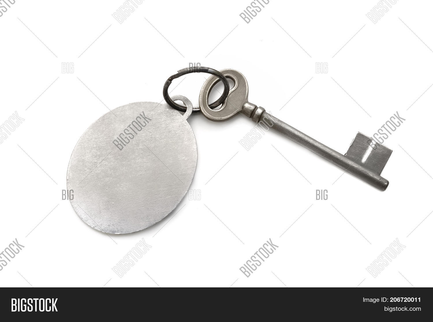 Old Key Ring On White Image & Photo (Free Trial) | Bigstock