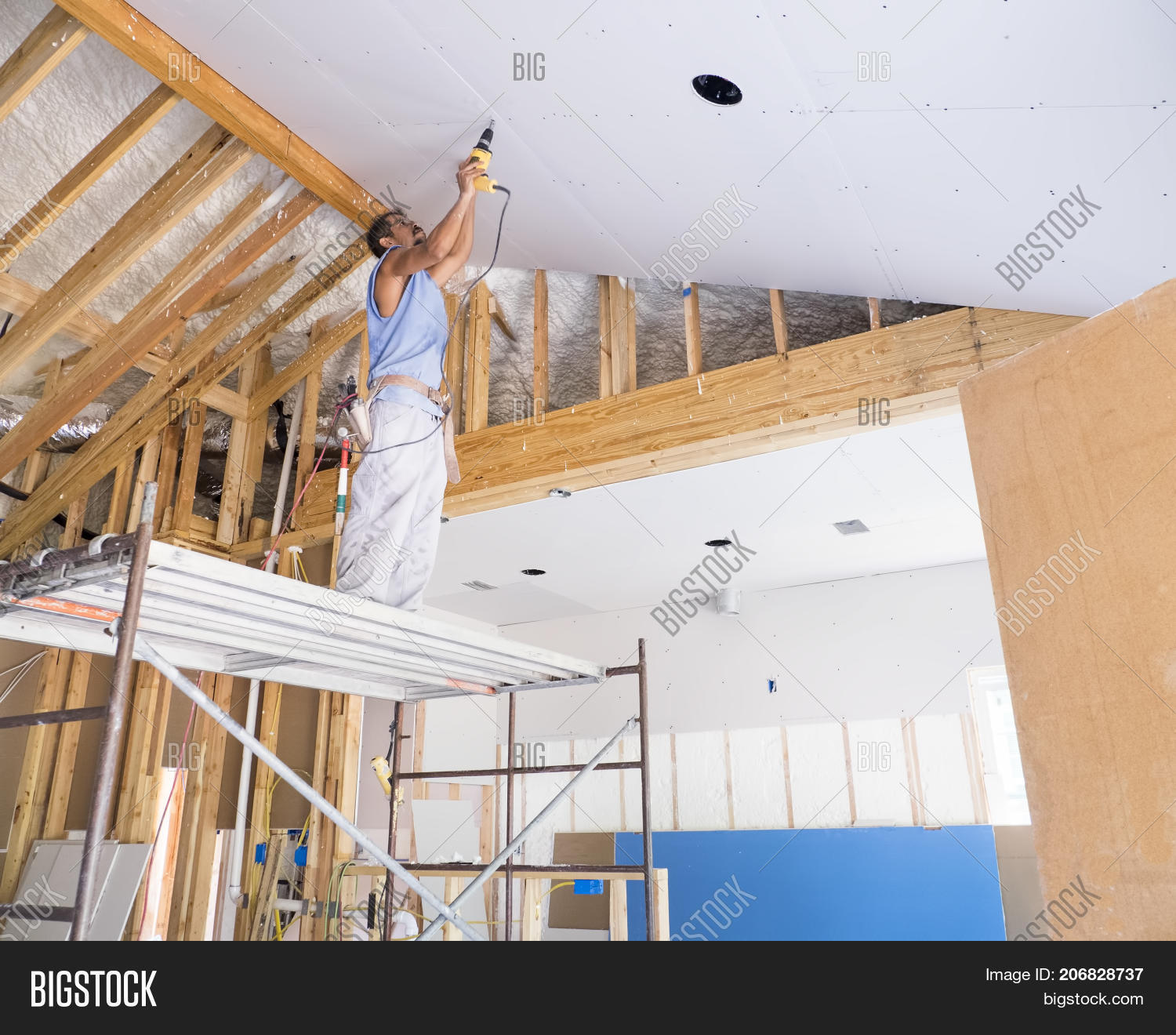 Sheetrocker Drilling Image & Photo (Free Trial) | Bigstock