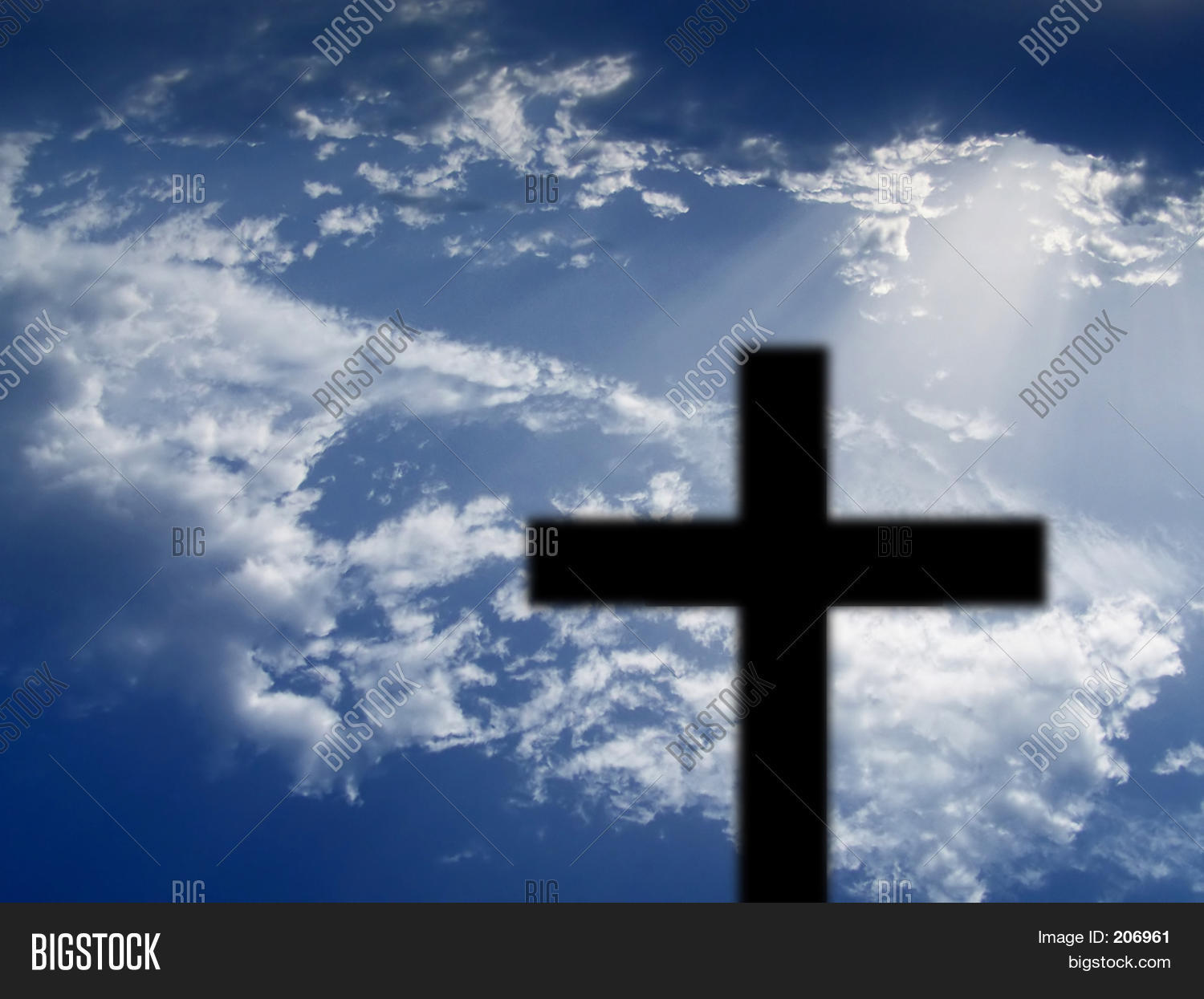 Cross Blue Sky Image & Photo (Free Trial) | Bigstock
