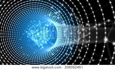 Blue Abstract Tunnel. Image & Photo (Free Trial) | Bigstock