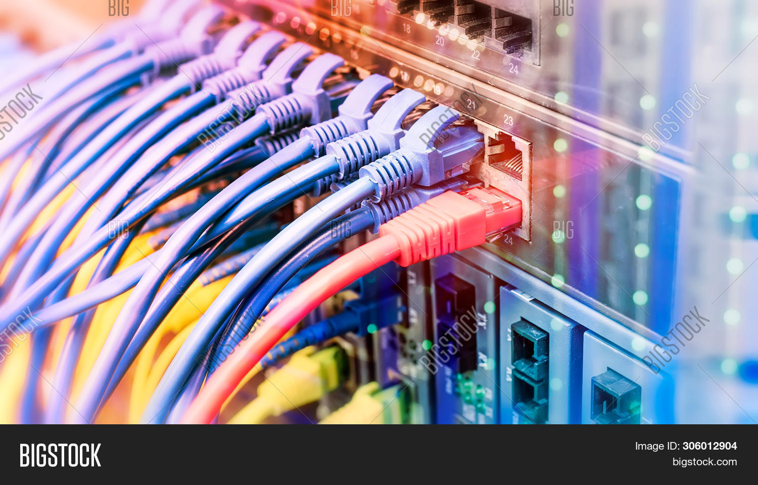 Server Rack Blue Red Image & Photo (Free Trial) | Bigstock