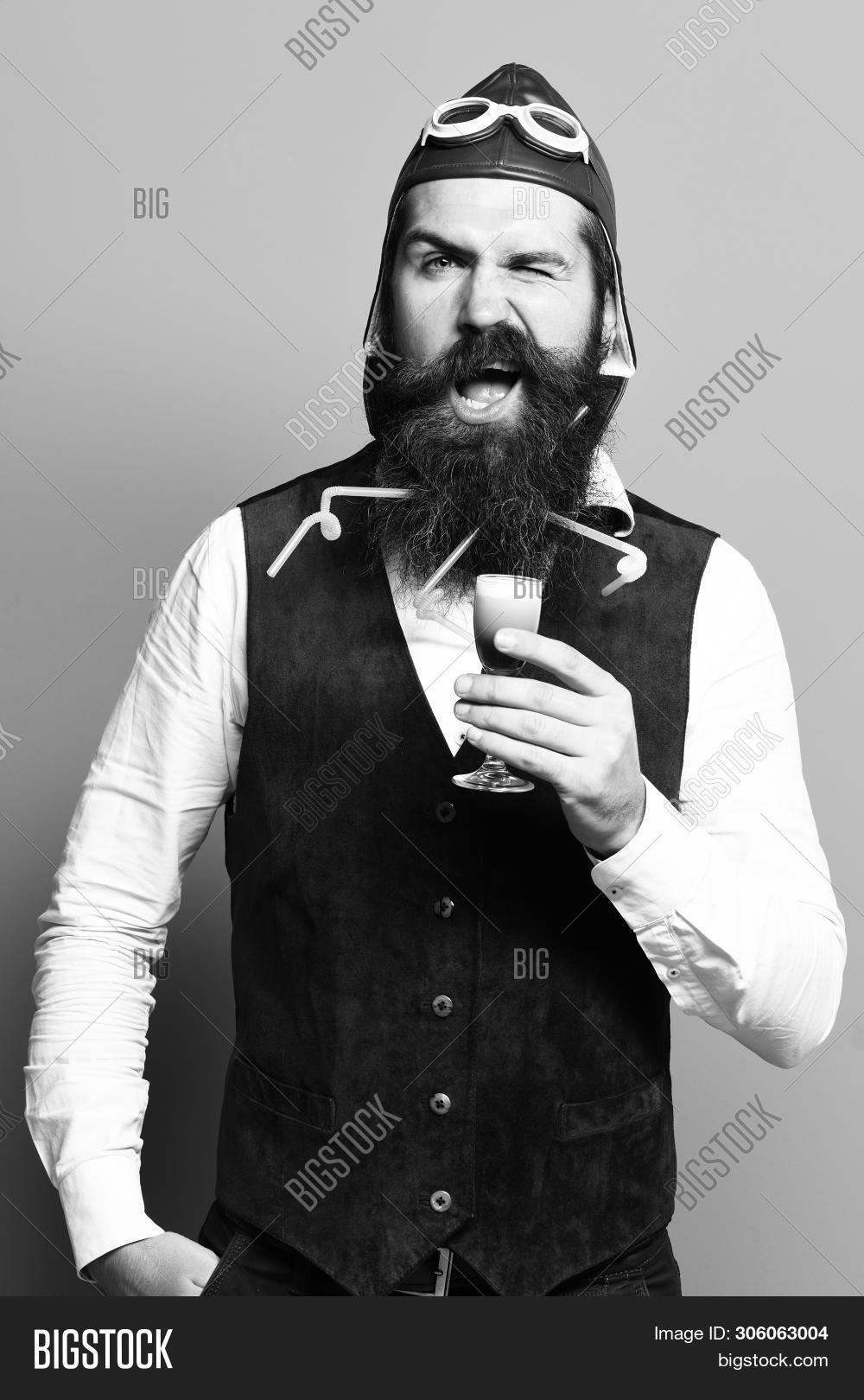 Handsome Bearded Pilot Image & Photo (Free Trial) | Bigstock