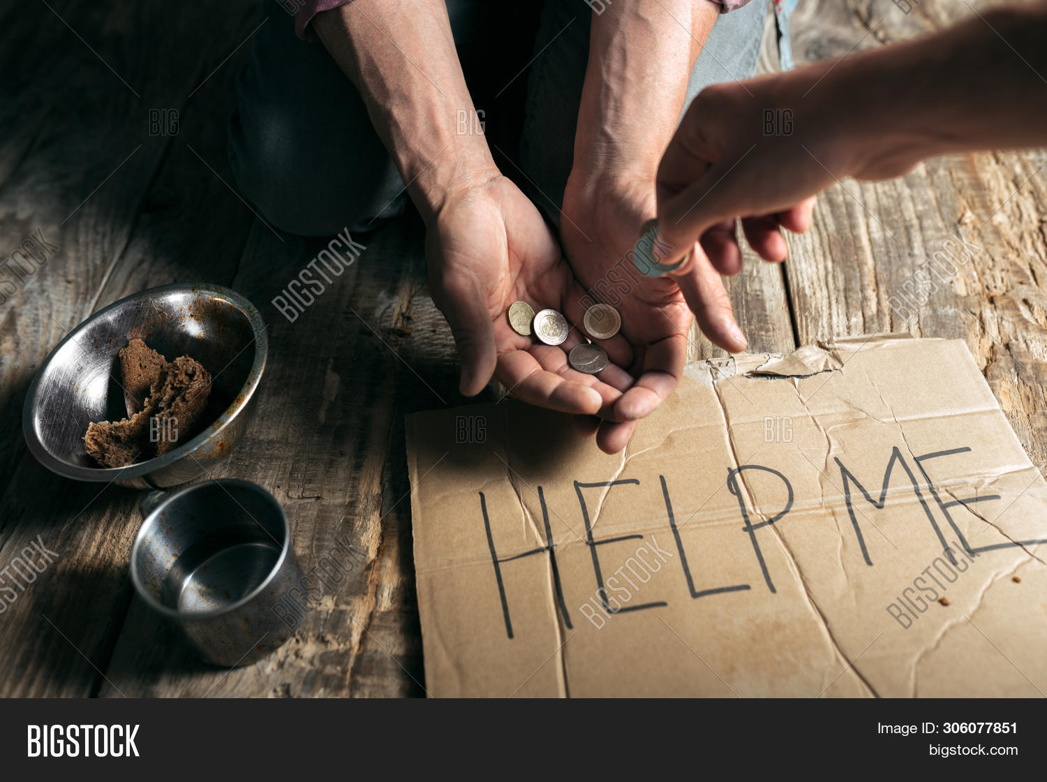 Male Beggar Hands Image & Photo (Free Trial) | Bigstock