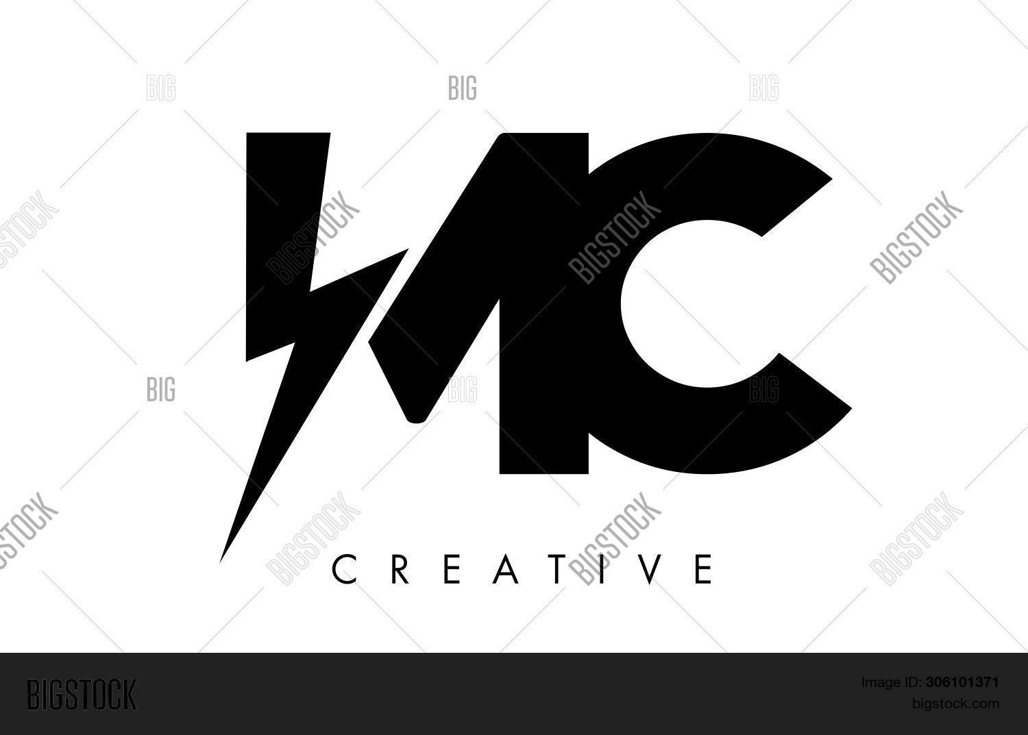 Mc Letter Logo Design Vector & Photo (Free Trial) | Bigstock