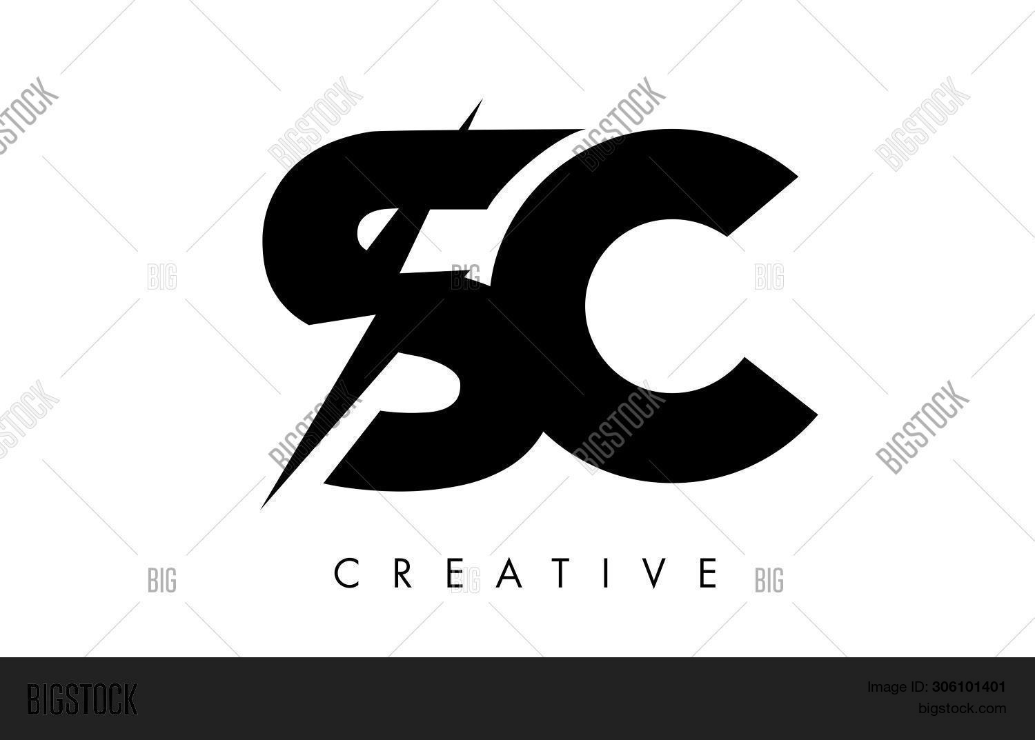 Sc Letter Logo Design Vector & Photo (Free Trial) | Bigstock