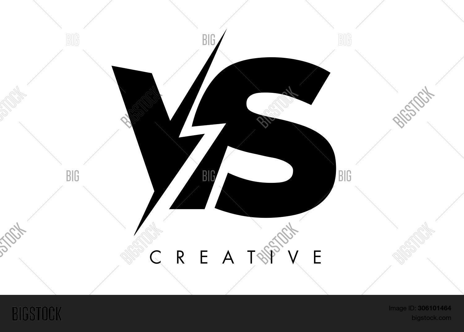 Vs Letter Logo Design Vector & Photo (Free Trial) | Bigstock