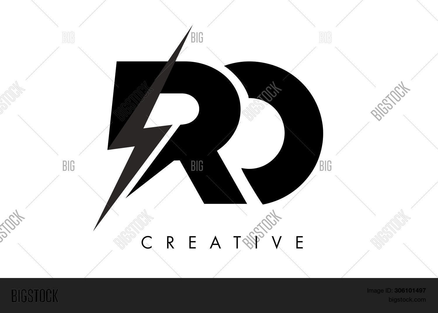 Ro Letter Logo Design Vector & Photo (Free Trial) | Bigstock