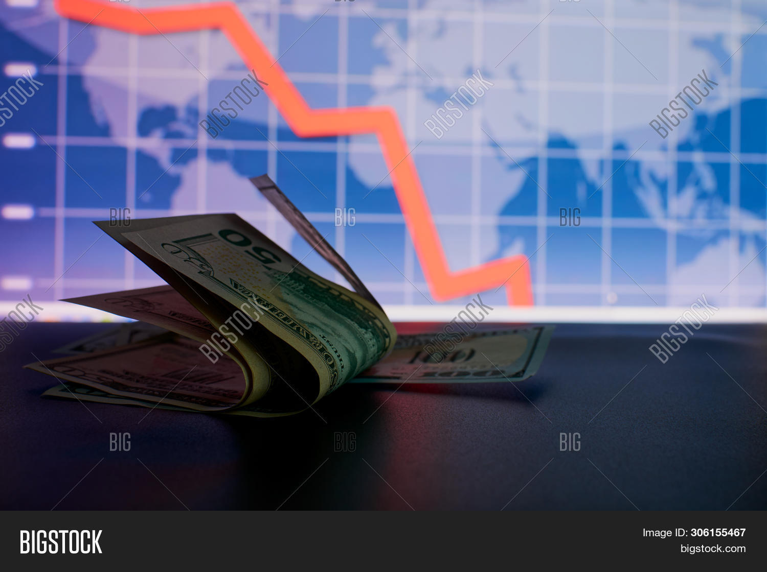 Dollar Falls Chart Image & Photo (Free Trial) | Bigstock