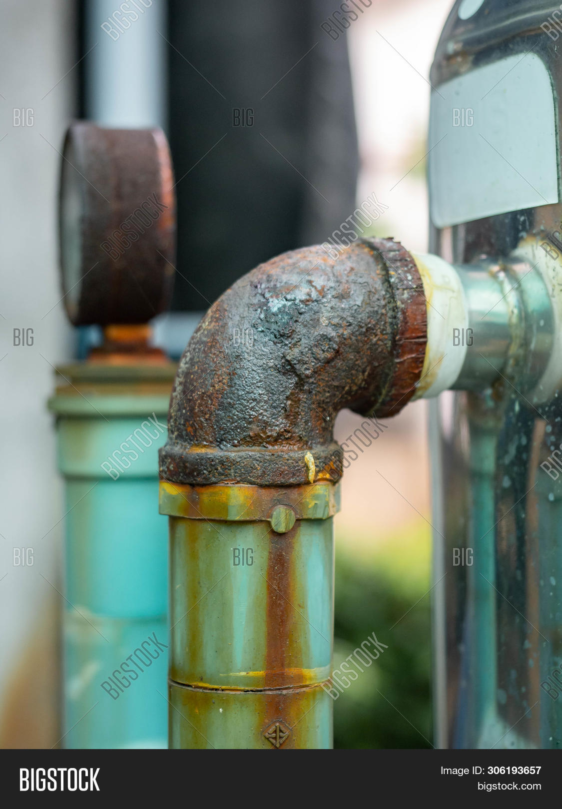 Rusty Pipes Water Pump Image & Photo (Free Trial) | Bigstock
