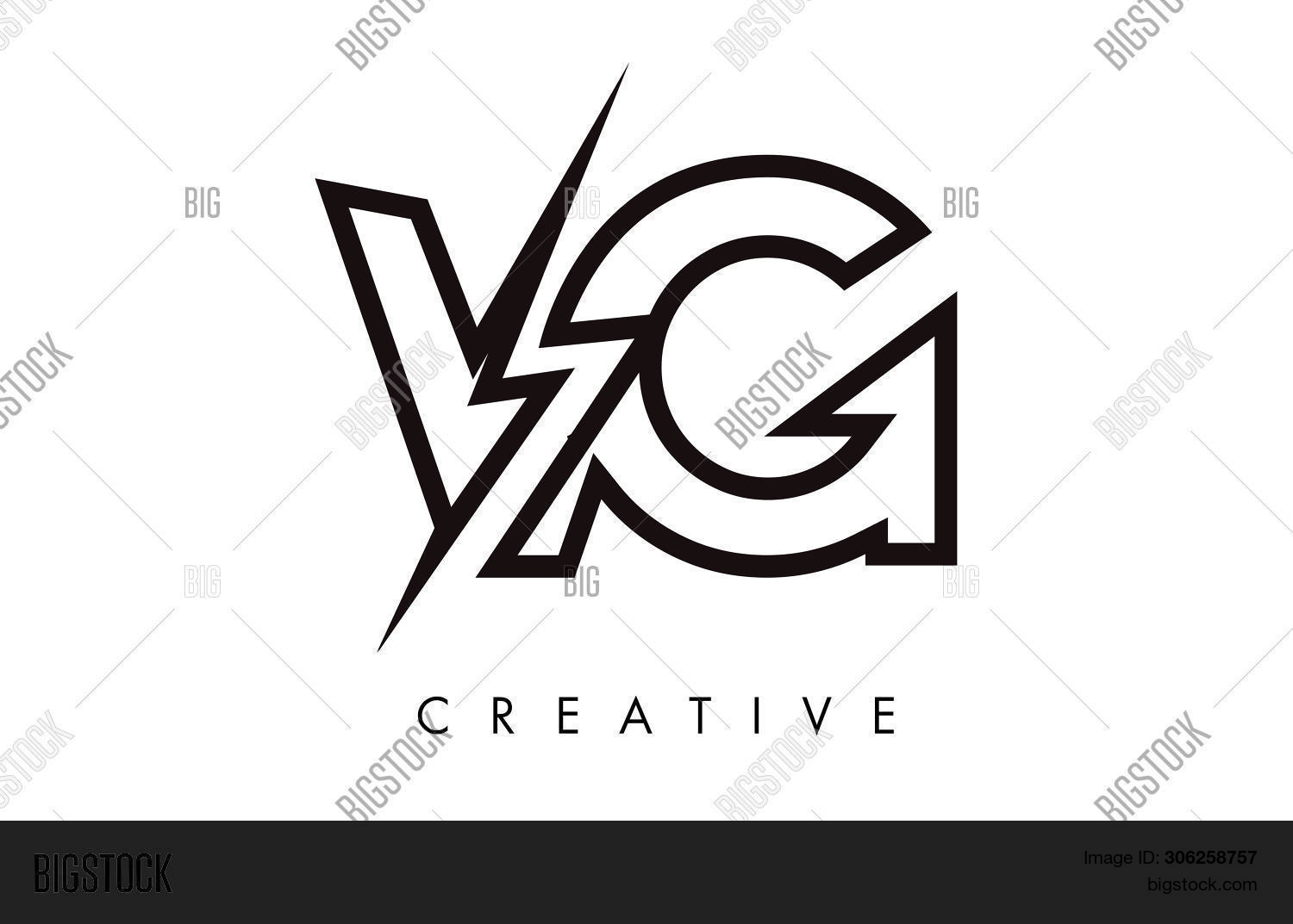Vg Letter Logo Design Vector & Photo (Free Trial) | Bigstock