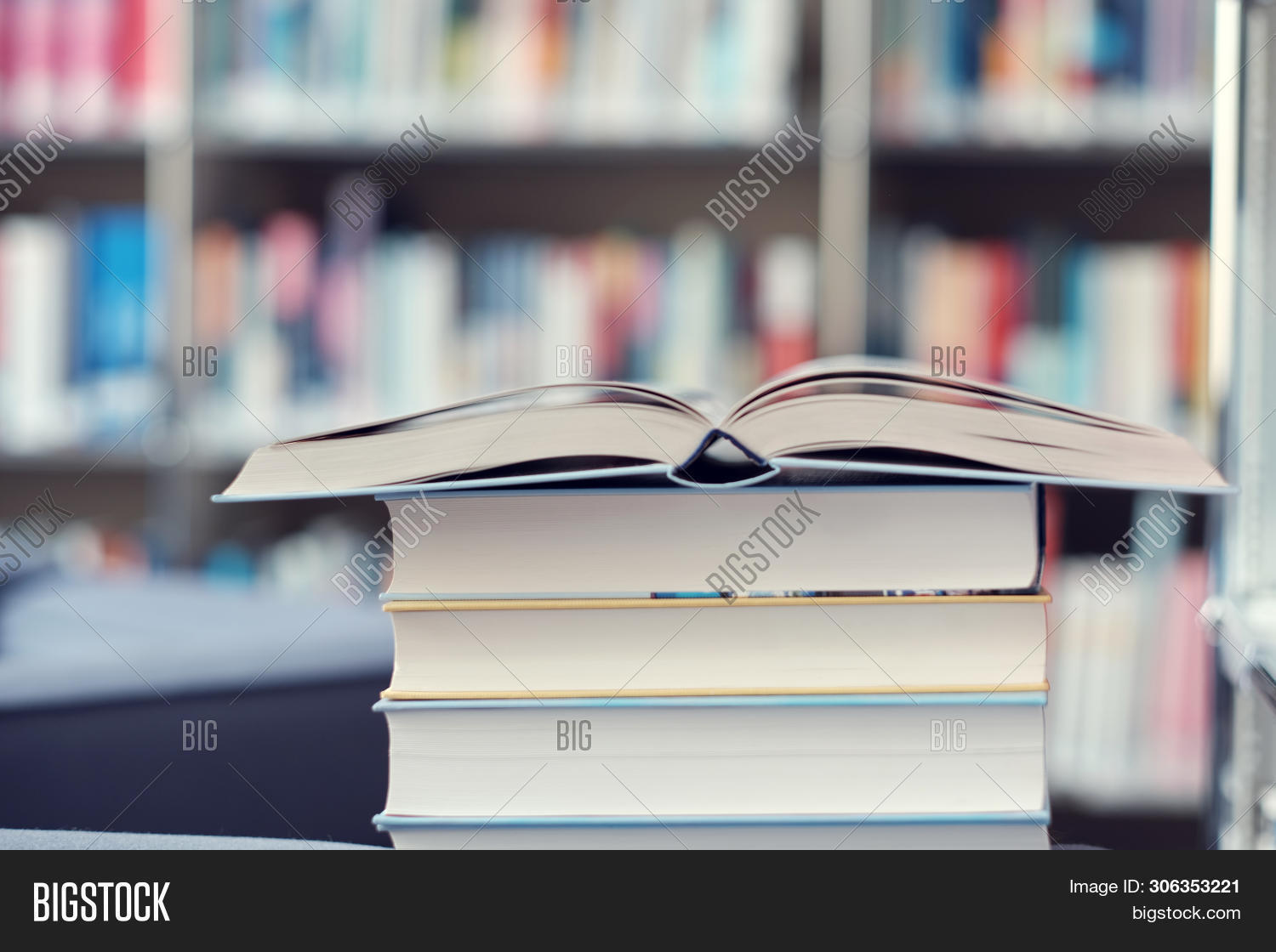 Open Book On Stack Image & Photo (Free Trial) | Bigstock