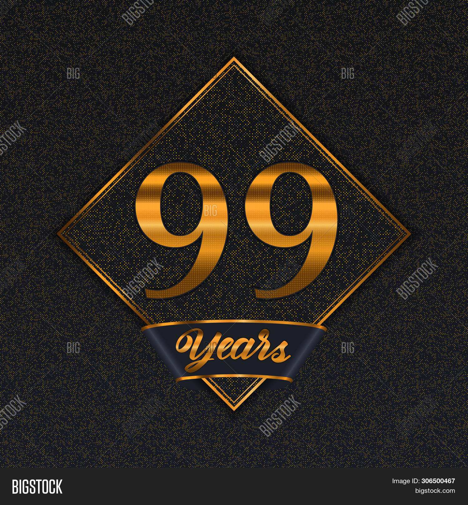 Golden Number Ninety- Vector & Photo (Free Trial) | Bigstock