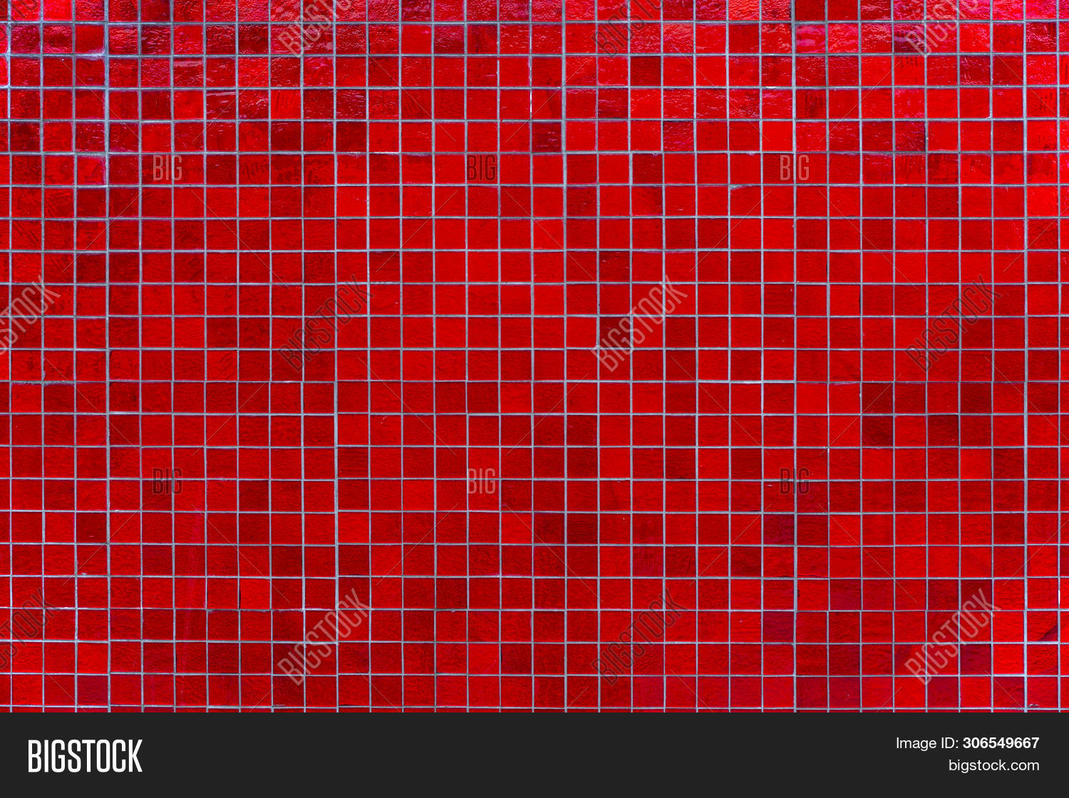Red Mosaic Tile Wall. Image & Photo (Free Trial) | Bigstock