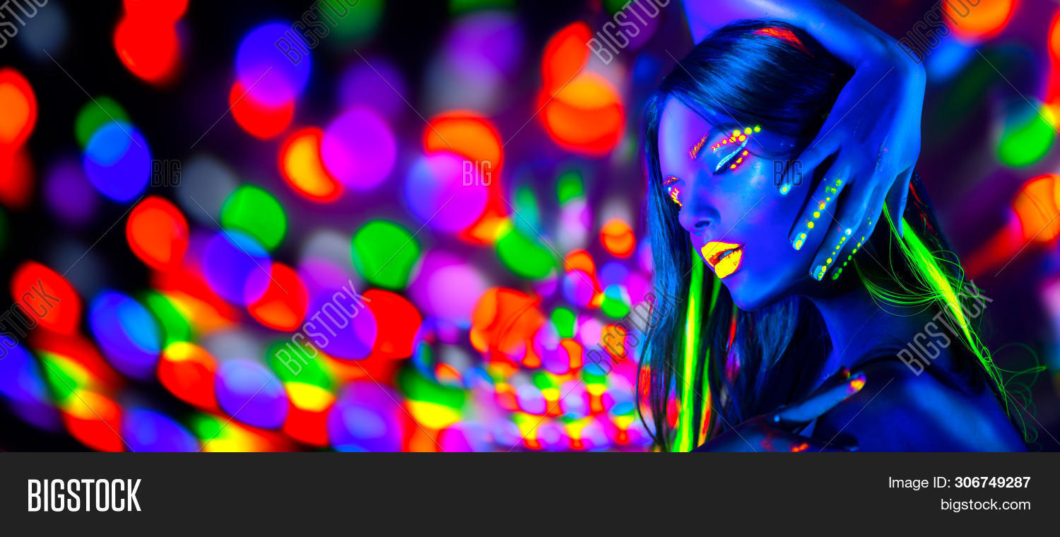 Neon Woman Dancing. Image & Photo (Free Trial) | Bigstock