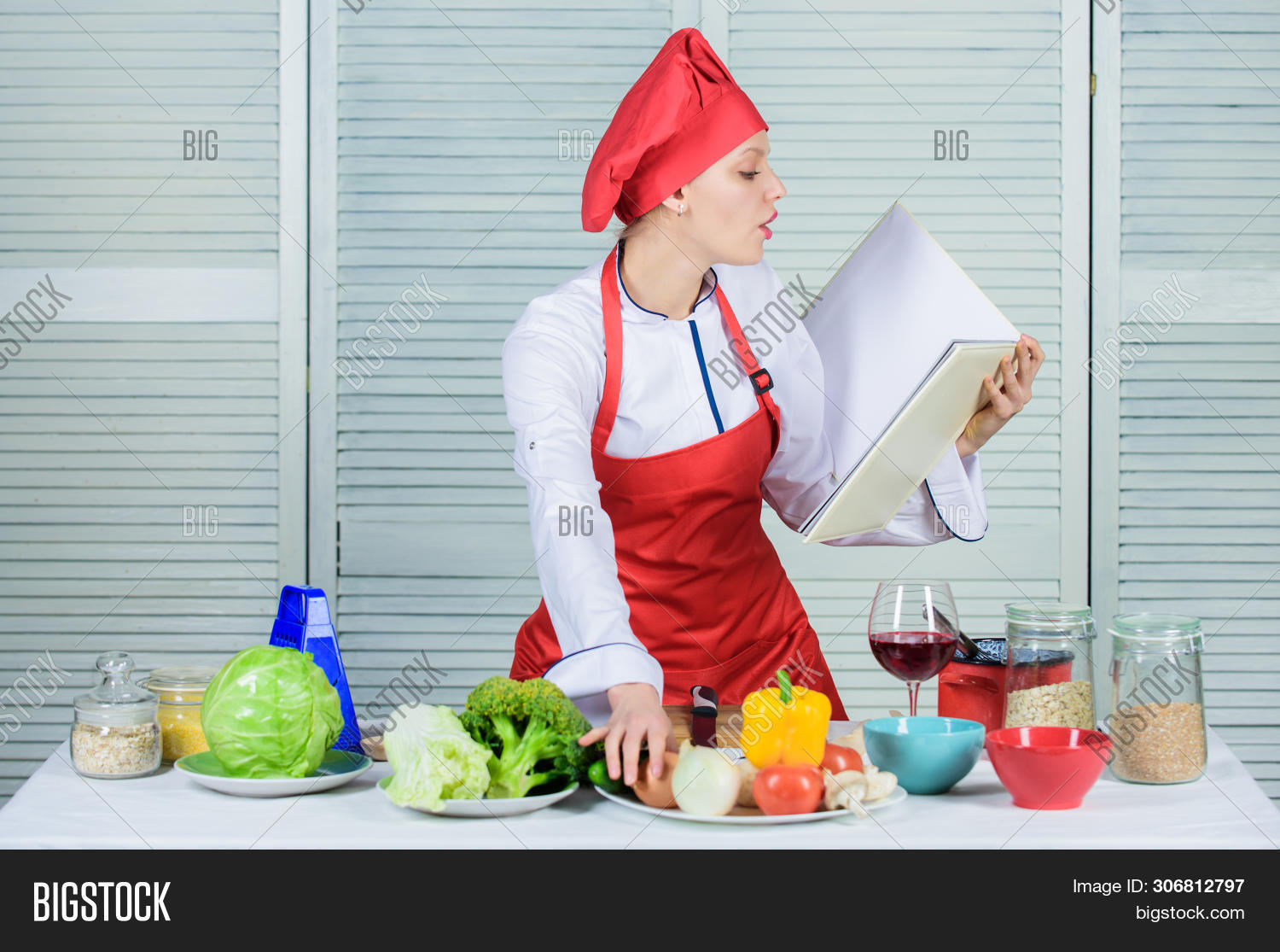 Woman Chef Cooking Image & Photo (Free Trial) | Bigstock