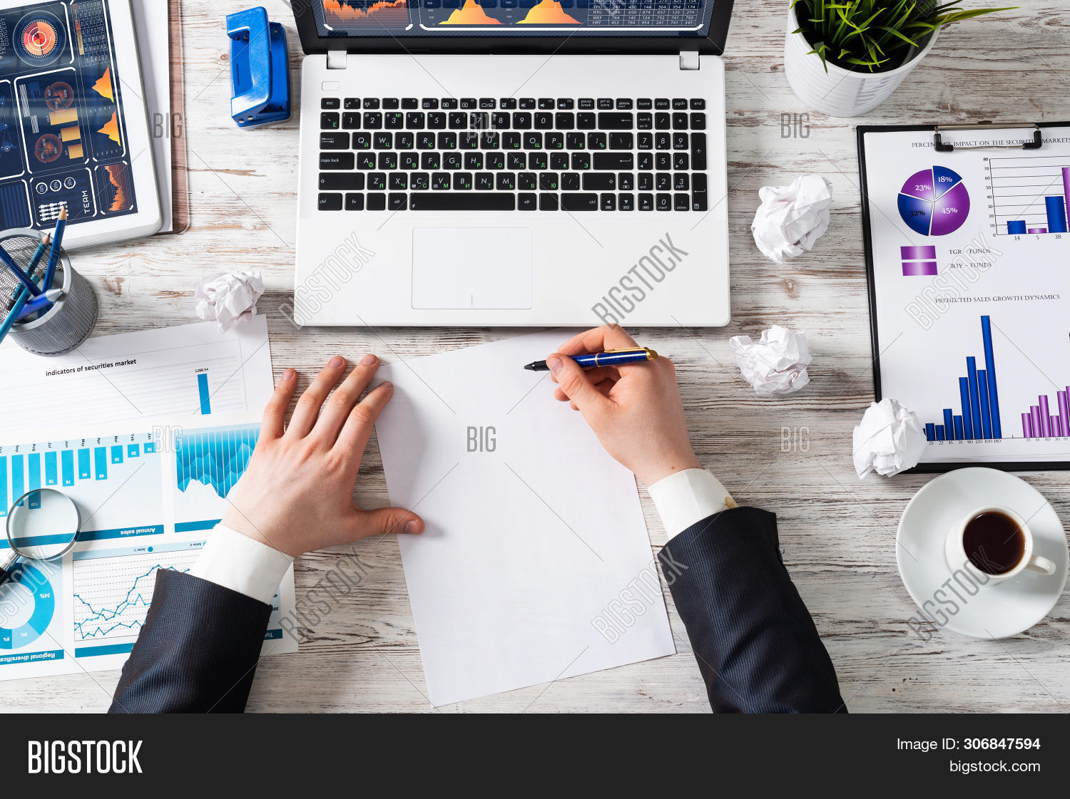 Top View Modern Office Image & Photo (Free Trial) | Bigstock