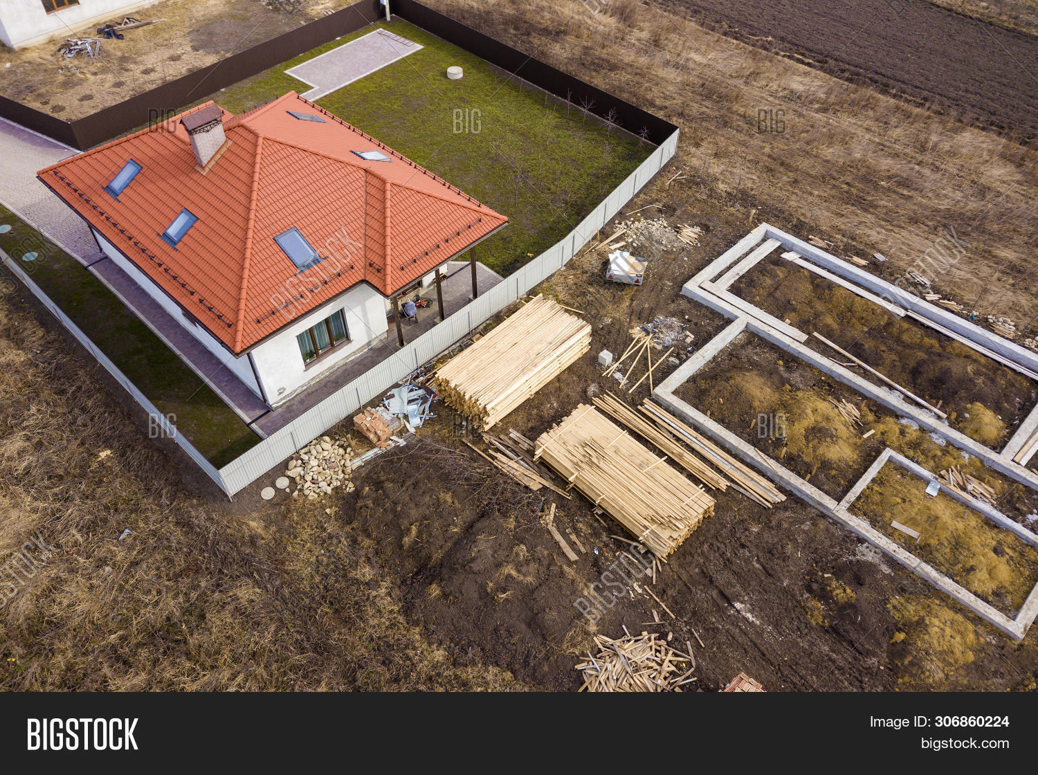 Aerial View New House Image & Photo (Free Trial) | Bigstock