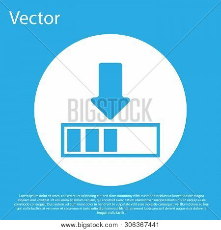 Blue Loading Icon Vector & Photo (Free Trial) | Bigstock