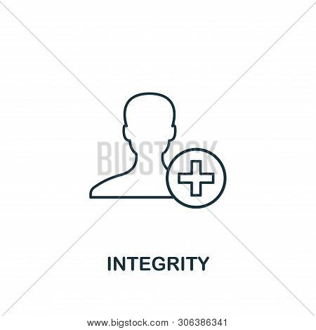 Integrity Icon. Thin Image & Photo (Free Trial) | Bigstock