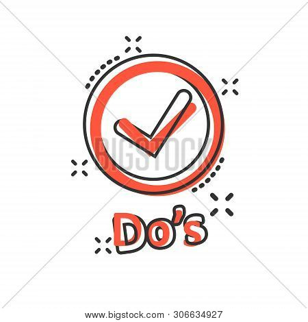 Dos Sign Icon Comic Vector & Photo (Free Trial) | Bigstock