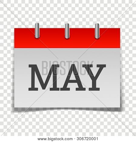 Calendar Month May Vector & Photo (Free Trial) | Bigstock