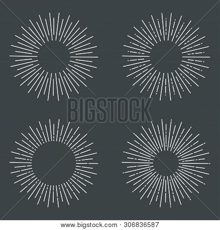 Set Linear Sun Rays Vector & Photo (Free Trial) | Bigstock