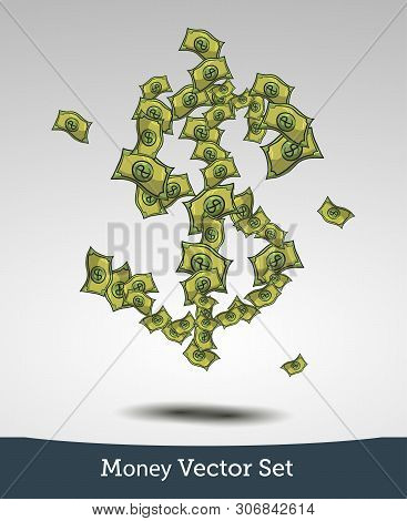 Money Vector Set Sign Vector & Photo (Free Trial) | Bigstock