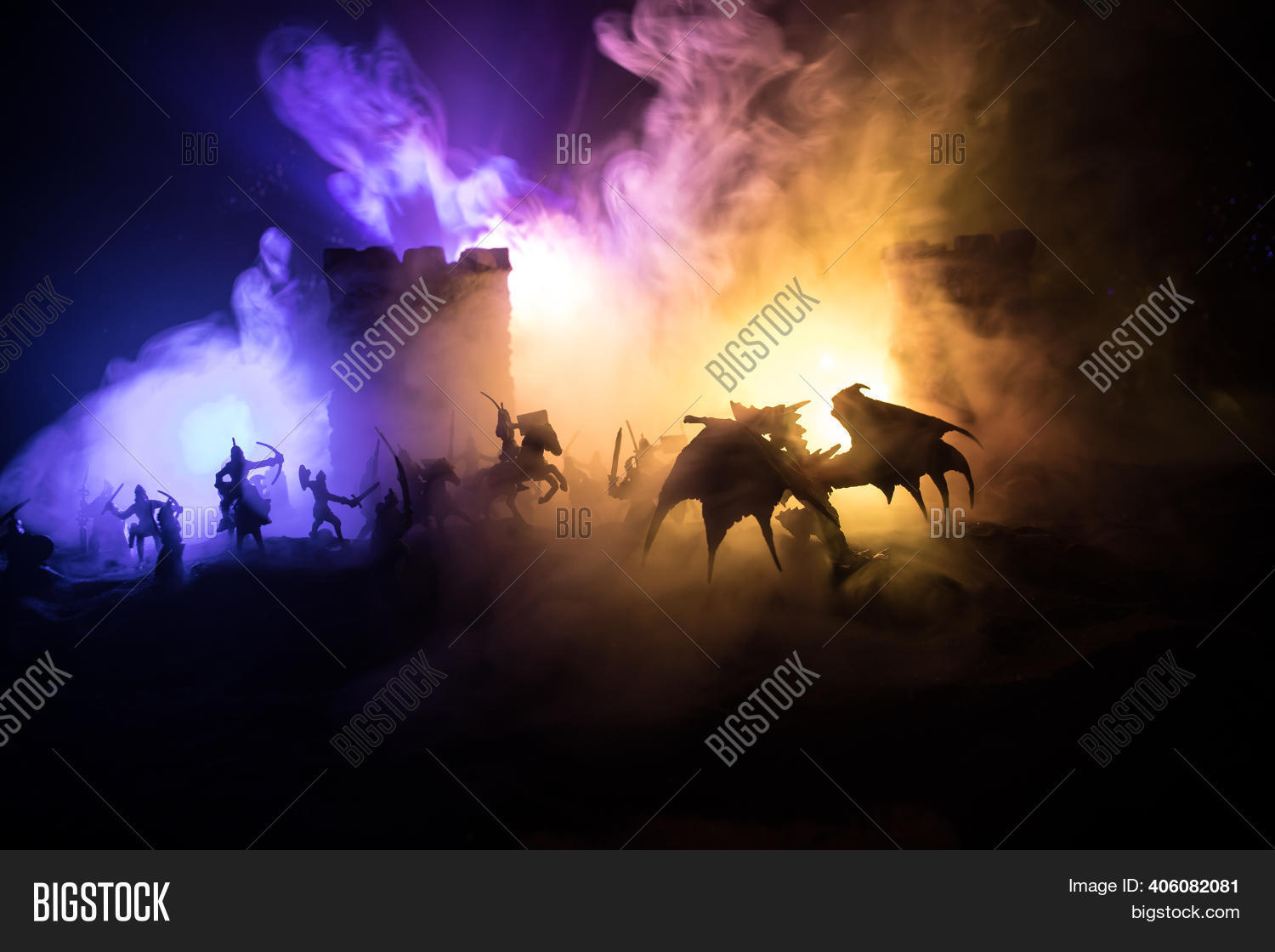 Fantasy Battle Scene