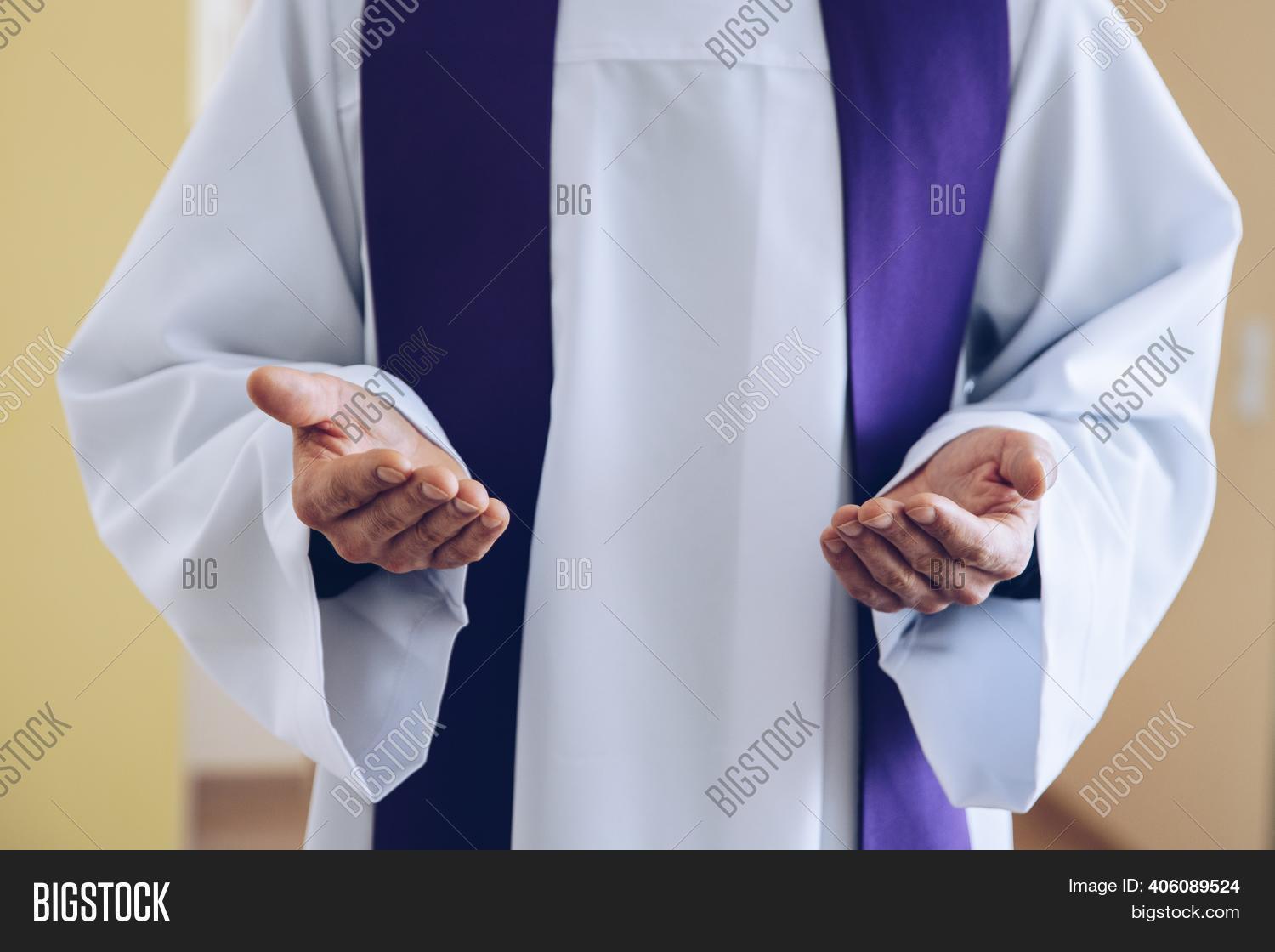 Priest Hands Praying Image & Photo (Free Trial) | Bigstock