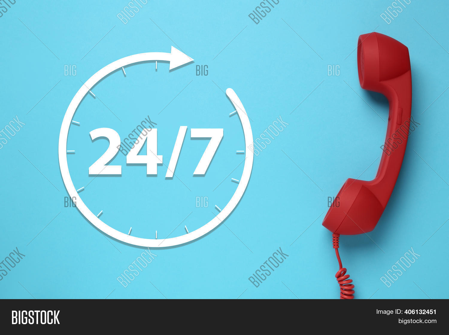 24/7 Hotline Service. Image & Photo (Free Trial) | Bigstock
