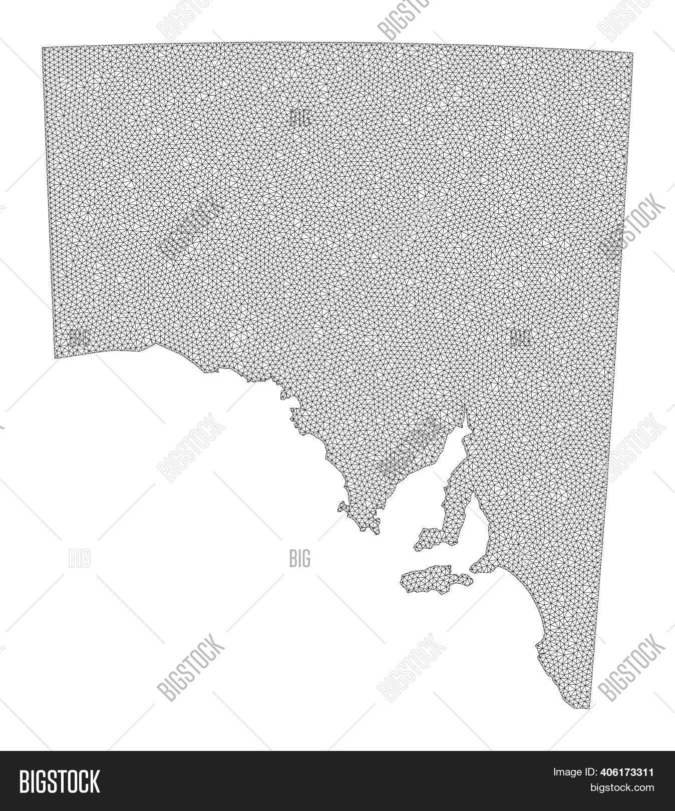 Polygonal Mesh Map Image & Photo (Free Trial) | Bigstock