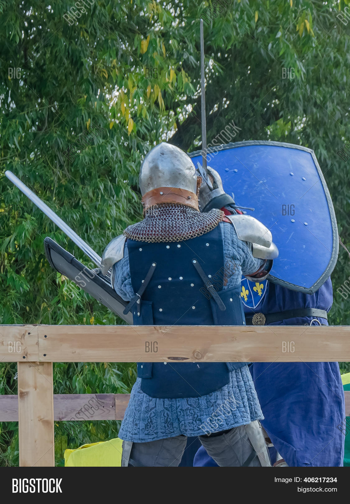 Two Knights On Foot Image & Photo (Free Trial) | Bigstock