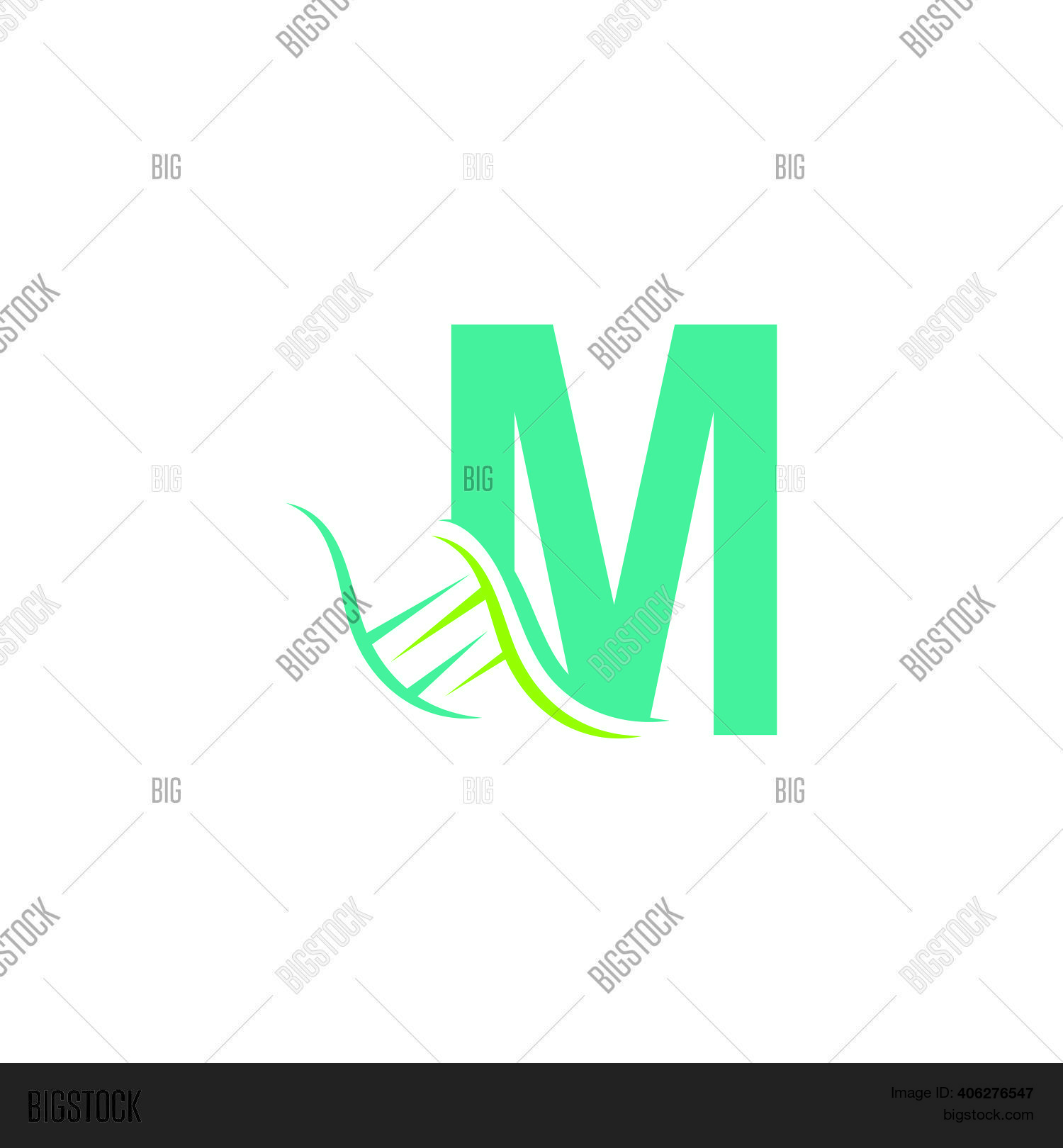 Dna Icon Logo Letter Vector & Photo (Free Trial) | Bigstock