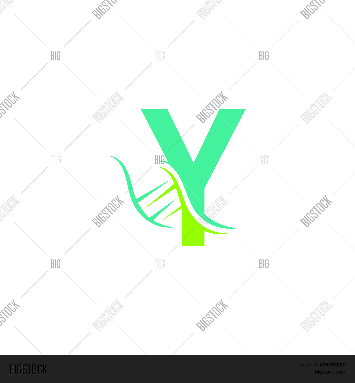Dna Icon Logo Letter Vector & Photo (Free Trial) | Bigstock