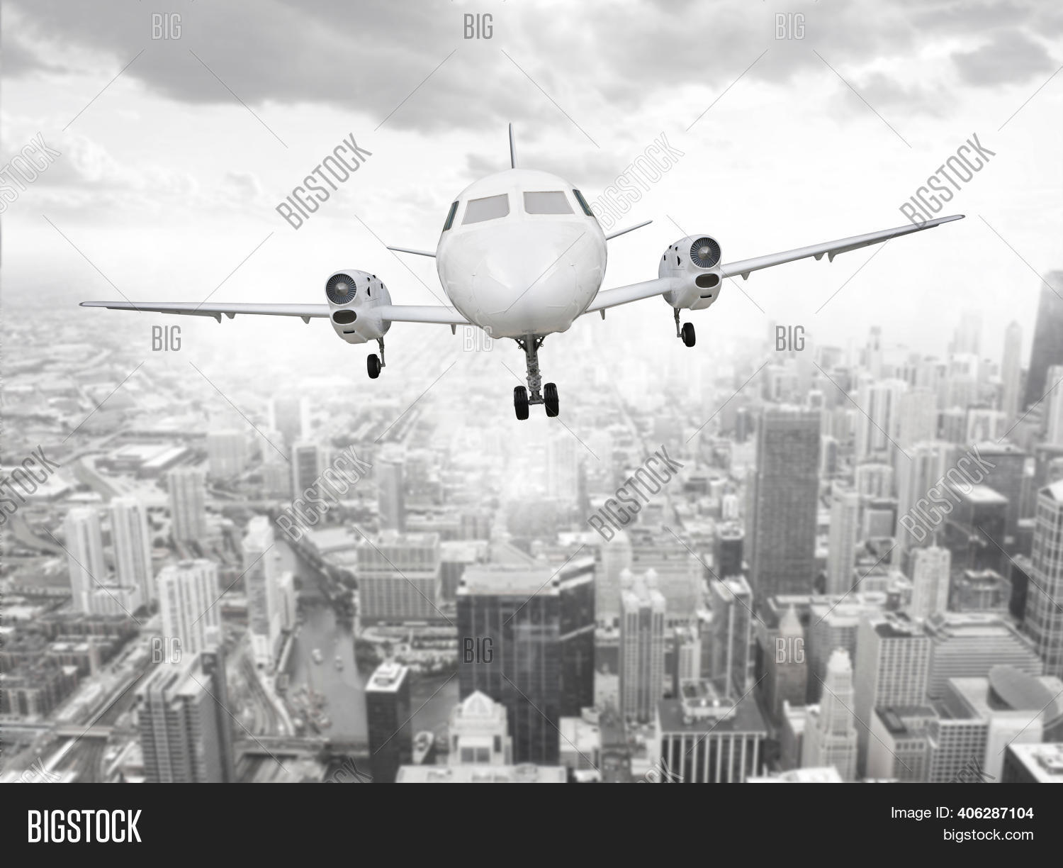 Jet Plane Flight City Image & Photo (Free Trial) | Bigstock
