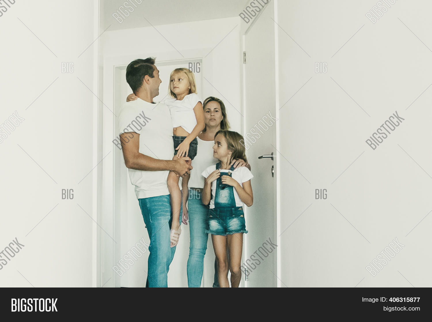 Happy Family Going Image & Photo (Free Trial) | Bigstock