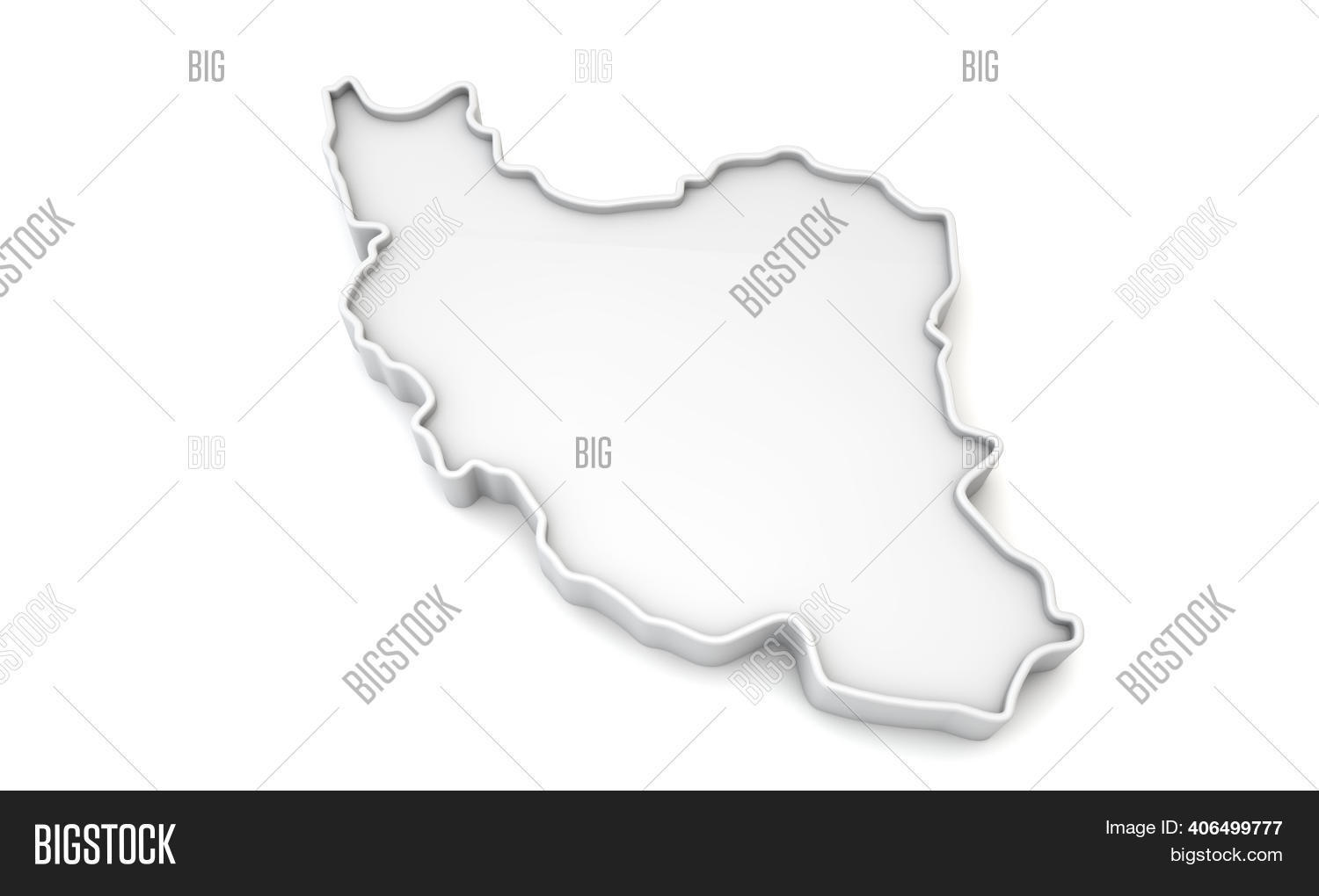 Simple White 3d Map Image & Photo (Free Trial) | Bigstock