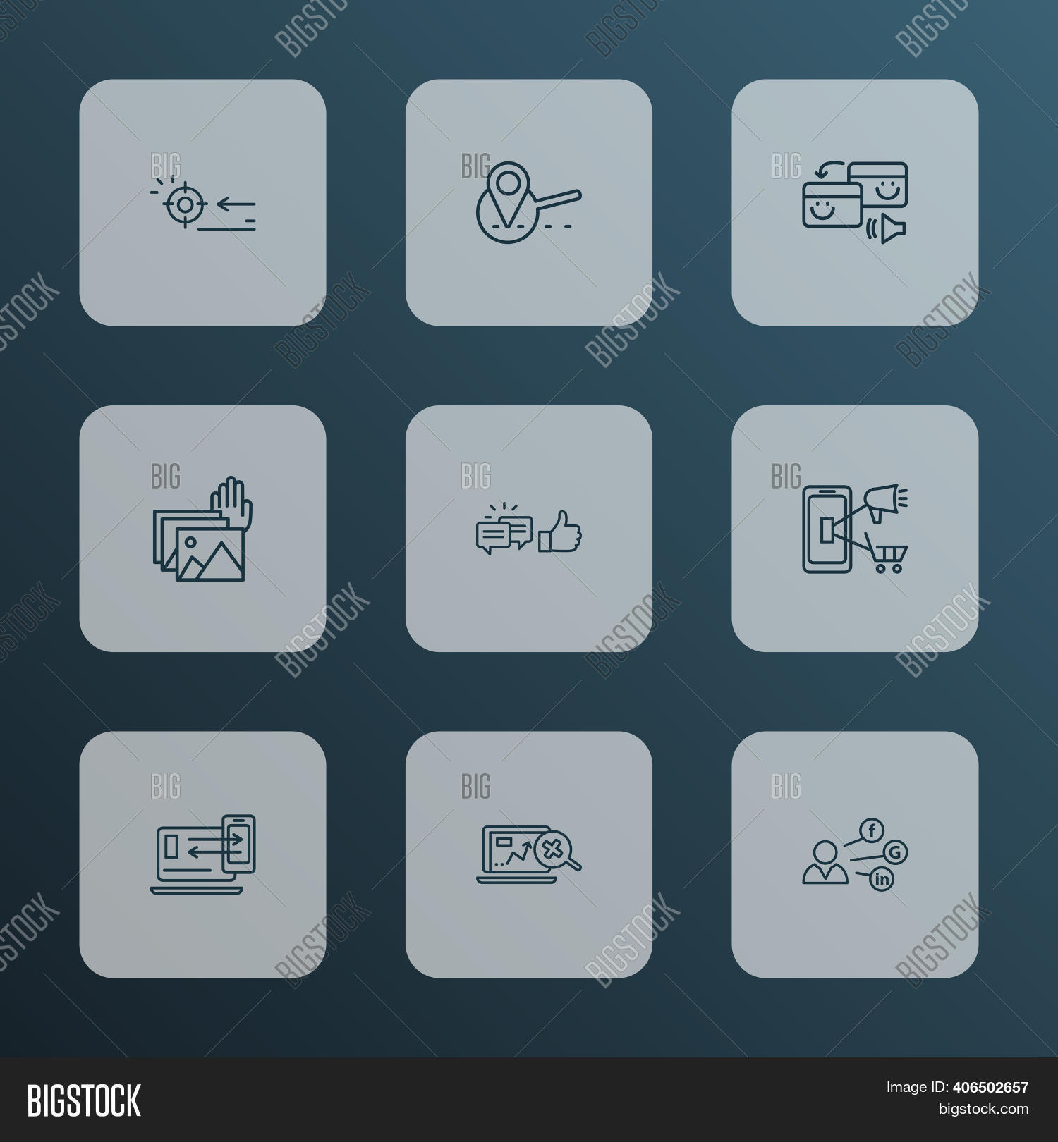 Engine Icons Line Image & Photo (Free Trial) | Bigstock