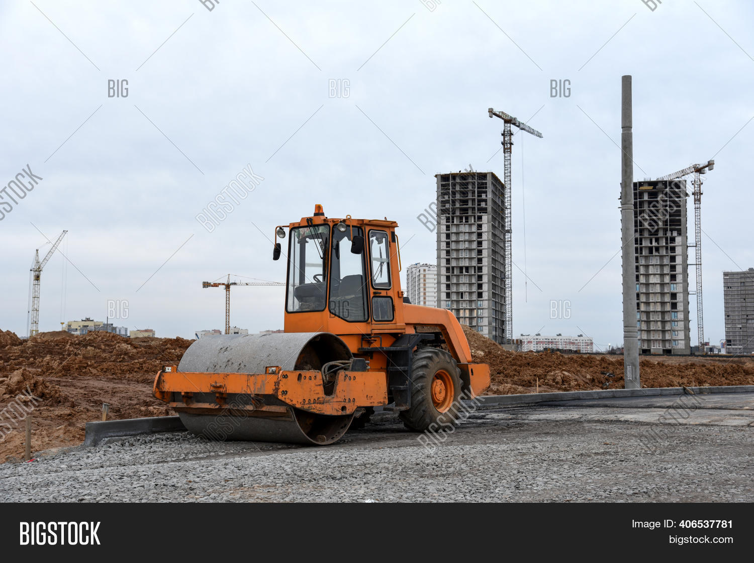 Vibro Roller Soil Image & Photo (Free Trial) | Bigstock