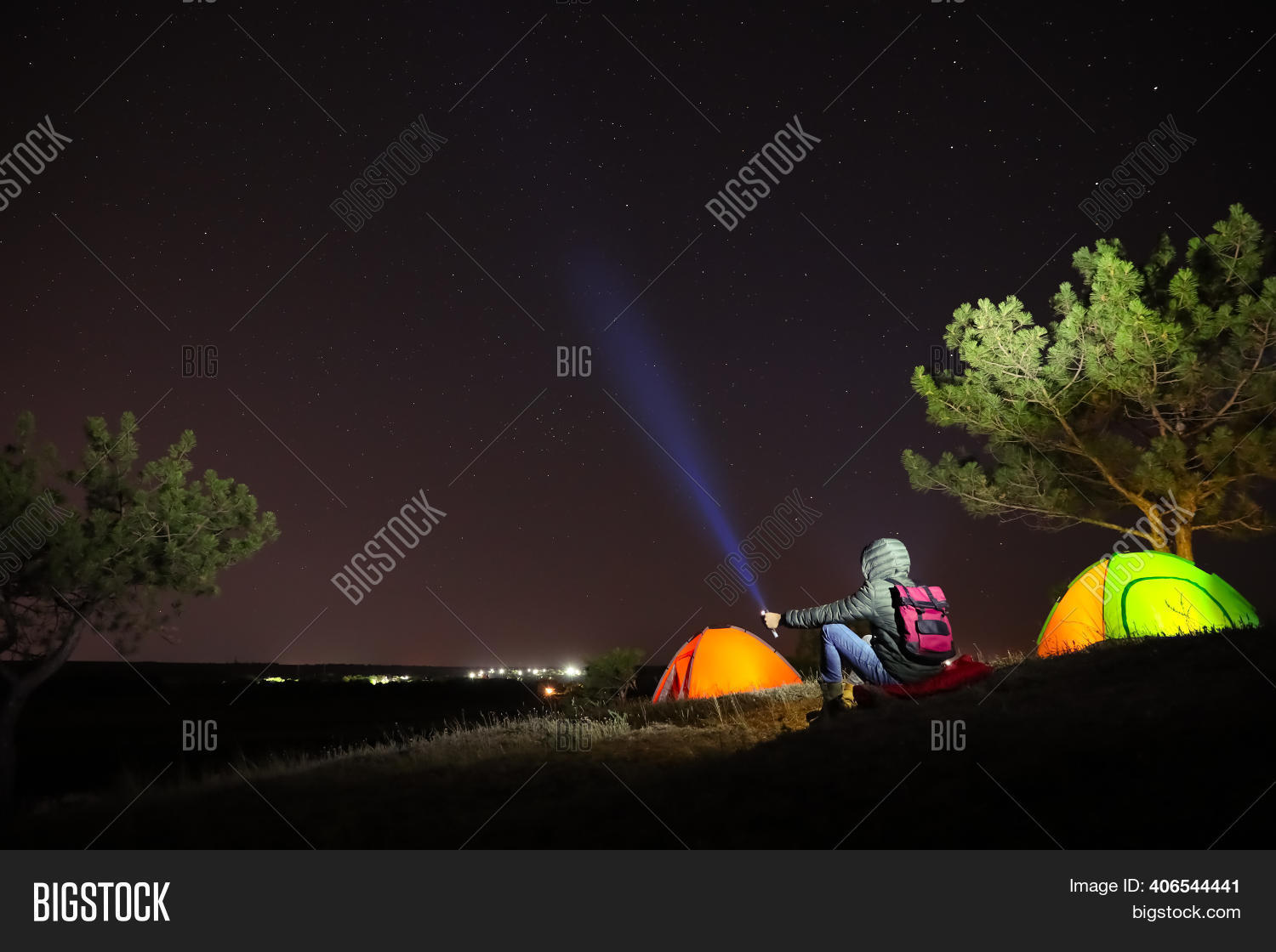 Man Bright Flashlight Image & Photo (Free Trial) | Bigstock